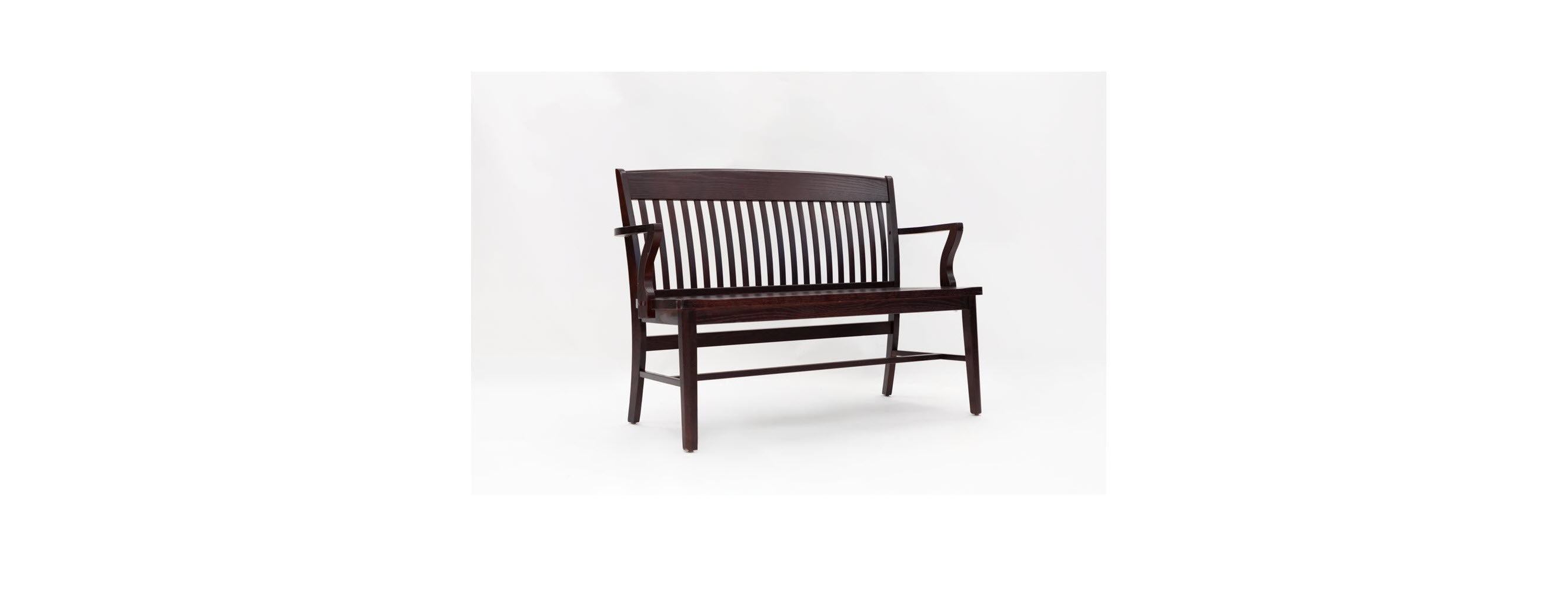 50" Mahogany Americana Bench – Arenson Props