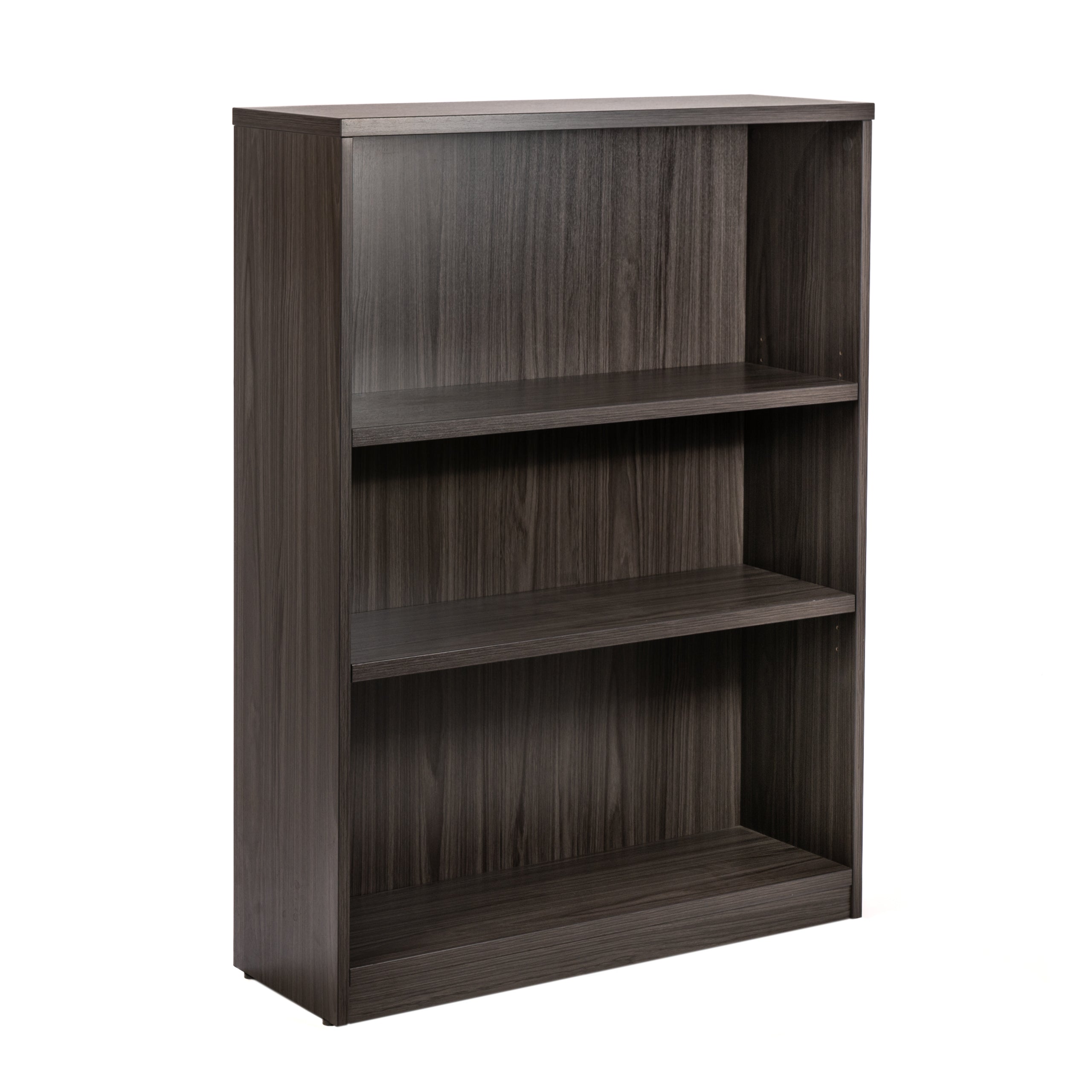 48"H Slate Grey Bookcase – Arenson Props
