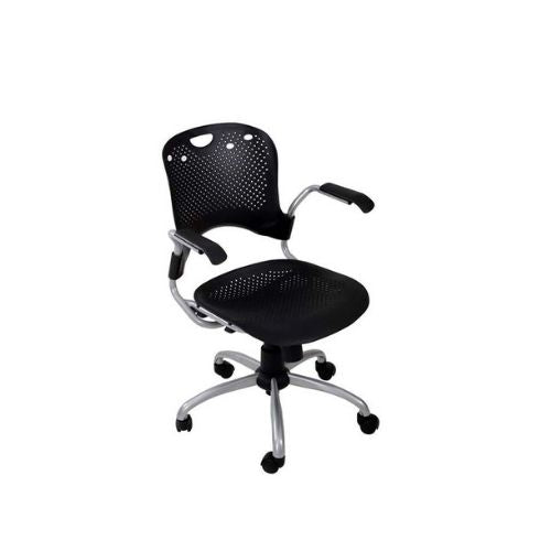 Black & Grey Poly Shell Task Chair – Arenson Props