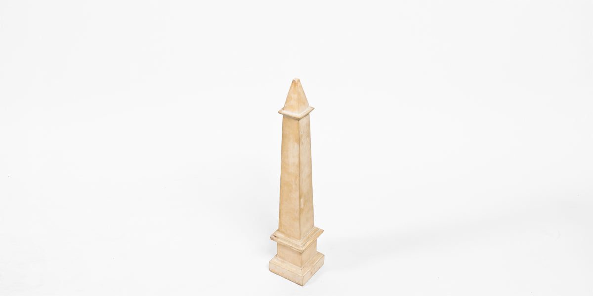 Beige Resin Obelisk – Arenson Props
