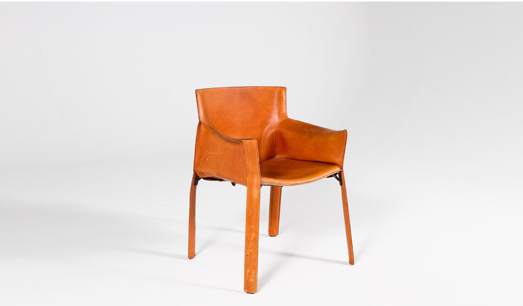 Distressed Leather Chair – Arenson Props