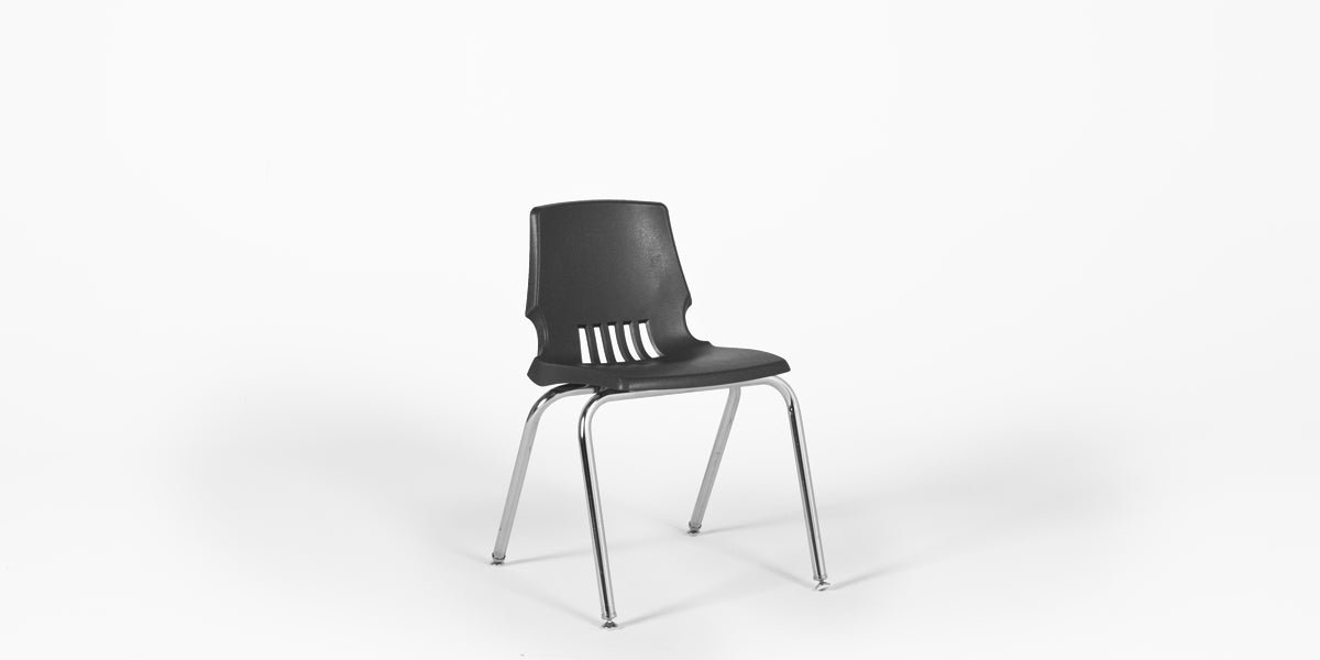 Dark Grey Polly Shell Chair – Arenson Props