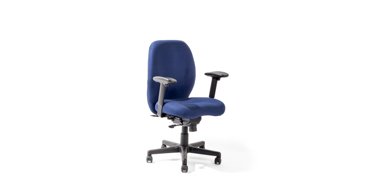 Blue Fabric Task Chair – Arenson Props
